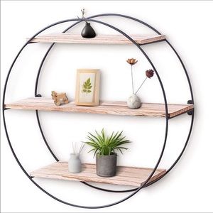 Wall Decor | New Wood Floating Circle Shelf | Poshmark